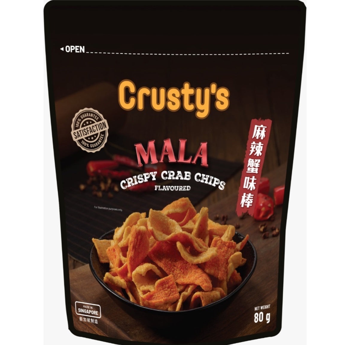 Crusty's mala Crispy Crab Chips 80g – Laguna Mart by Myra's