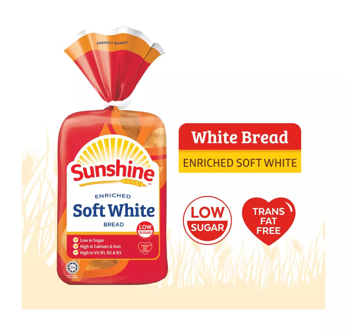 SUNSHINE Enriched Soft White Bread 400g – Laguna Mart by Myra's